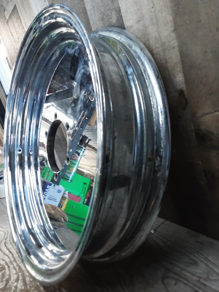 Harley Davidson Carriage Works Solid Chrome Wheel Rim 16x3.25 6320054 ...