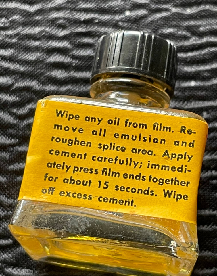 Kodak Film Cement Bottle 1/2 oz Fluid Ounce Oil Splicing Liquid 1930 ...