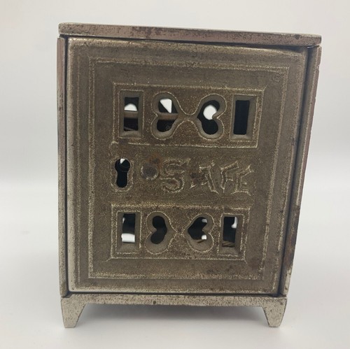 Metal Coin Bank Miniature Safe Vintage (s) | eBay