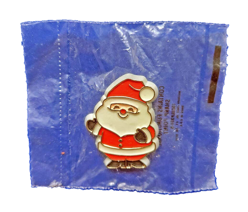 Hallmark PIN Christmas Vintage SANTA STANDING Waving Black 1981 Brooch ...