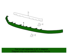 63844-4cc0a Nissan Air Spoiler - Front 638444CC0A Genuine OEM Part for ...