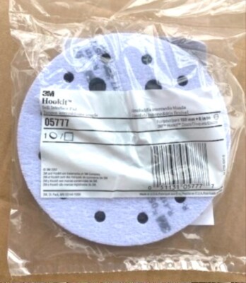 3M HOOKIT SOFT INTERFACE PAD 05777, FOAM, HOLE PATTERN, 6 IN X 1/2 IN X 3/4 IN | eBay