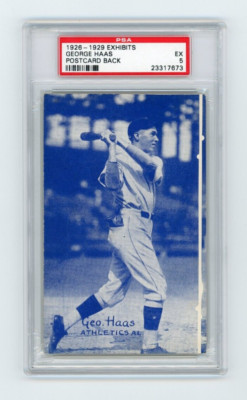 1926-1929 Exhibits Postcard Back George Haas - PSA 5 EX ***POP 6, NONE ...