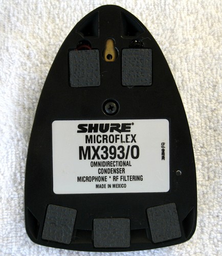 Shure Mx393/0 Omnidirectional Condenser Microphone RF Filtering Mx393 ...