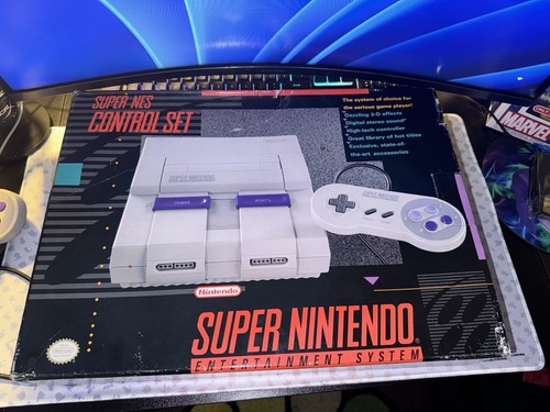 Super Nintendo Entertainment System SNES Control Set With Original Box | eBay