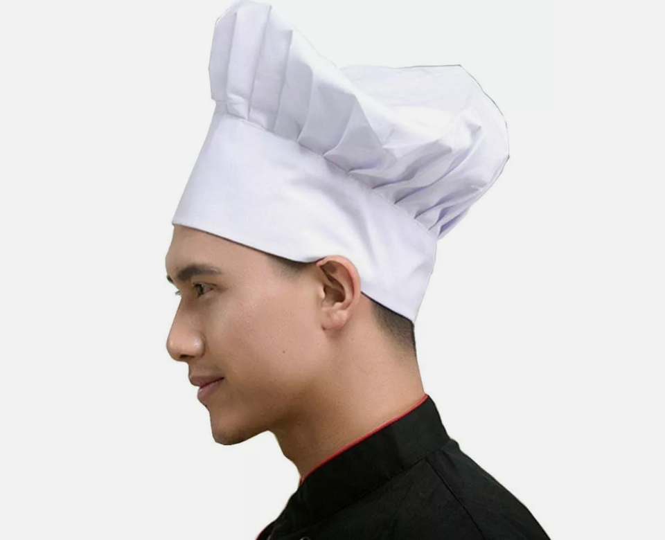 2 pack chefhat adult premium adjustble elastic backer kitchen cooking ...