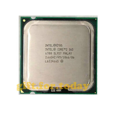 Intel Core 2 Duo E6700 2.66GHz 2 Cores 2 Threads Socket LGA775 CPU ...