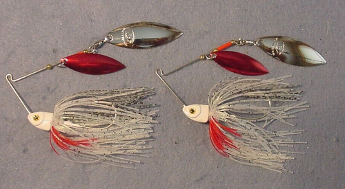 Lot of 2 Pro Assassinator 1/4 oz Spinnerbait DWRN-BS Bleeding Shad | eBay