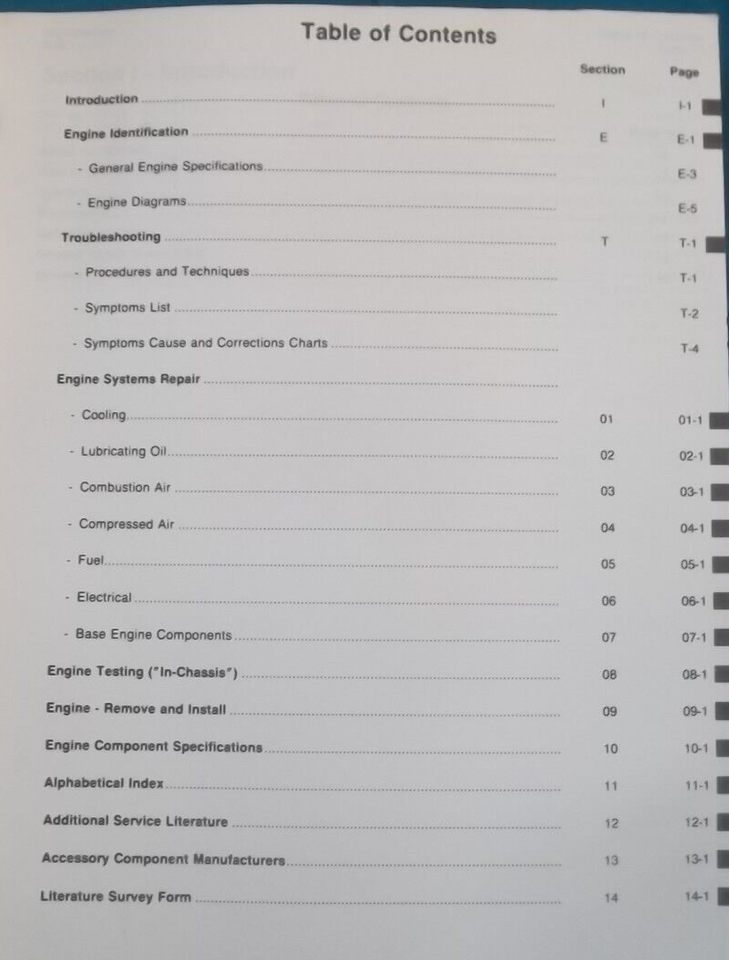 CUMMINS KT19 KTA19 KTTA19 ENGINES TROUBLESHOOTING & REPAIR SERVICE SHOP ...