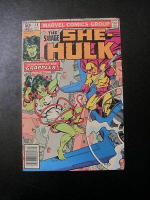 The Savage She-Hulk #18 (1981) VF Marvel Comics Newsstand The Grappler ...