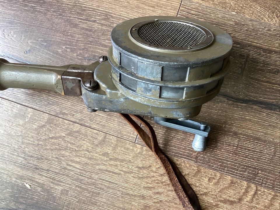 WWII Japanese Hand Crank Battle Siren Warning Alarm Air Raid WW2 ...
