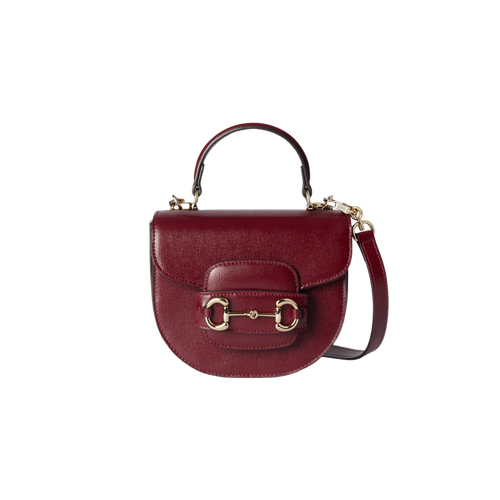 Gucci Horsebit 1955 Mini Top Handle Bag Rosso Ancora Red | eBay