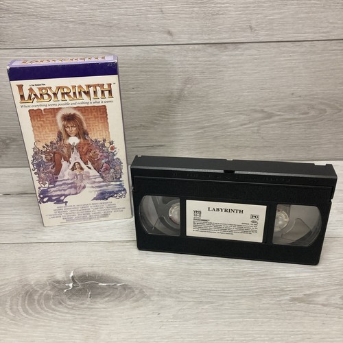 Labyrinth VHS 1986 Original Promotional Release Purple Stripe David ...