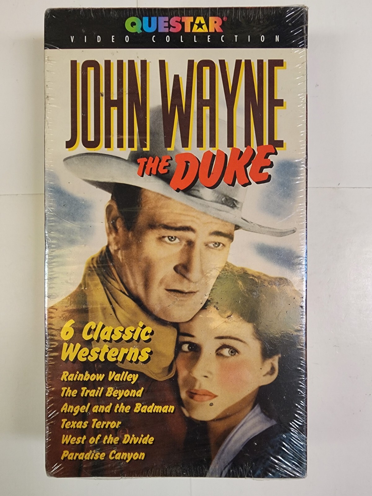JOHN WAYNE THE DUKE - VHS - 6 CLASSIC WESTERNS - QUESTAR - BRAND NEW ...