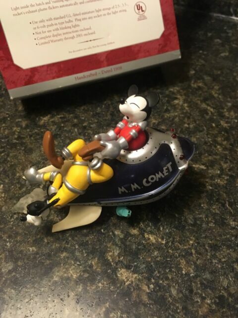 Vtg Mickey Comet Pluto Hallmark Disney Ornament QXD7586 1998 Magic ...