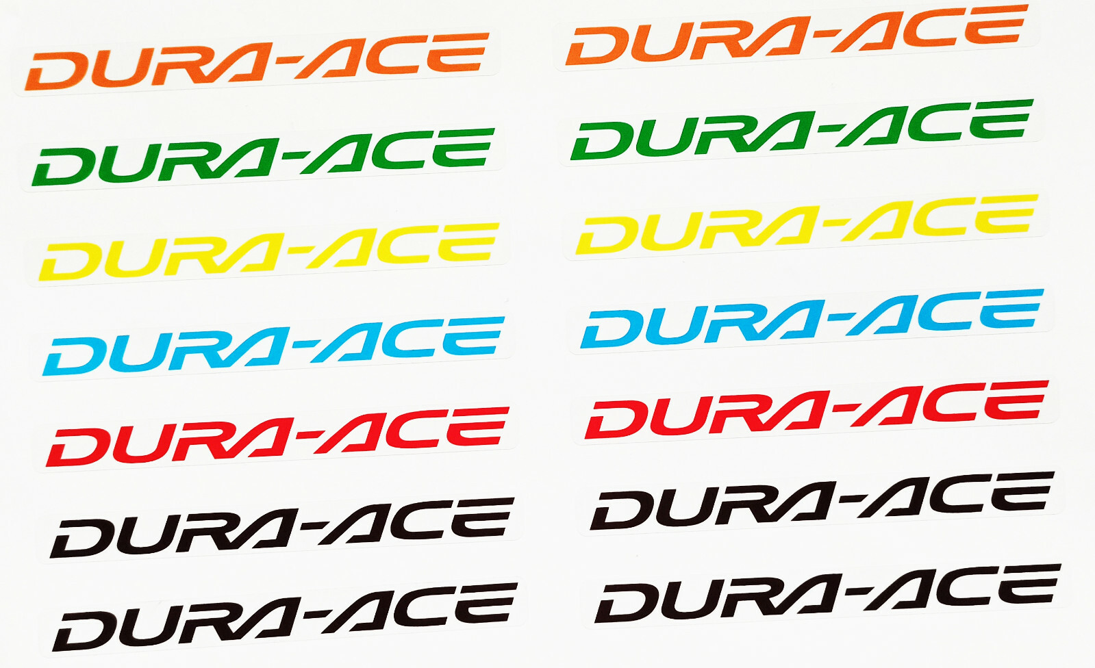 Decal Shimano Dura ace 7800 sticker black red green blue orange yellow ...