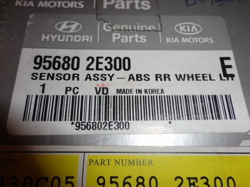 GENUINE KIA,HYUNDAI 95680 2E300 SENSOR ASSY-ABS RR WHEEL LII | eBay