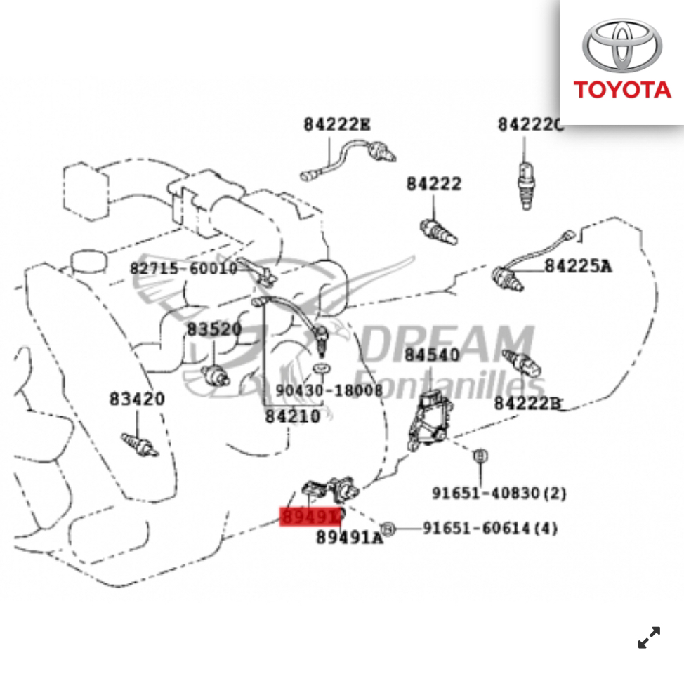 Toyota Genuine Engine Oil Level Sensor Lexus Car Parts 89491-60080 OEM ...