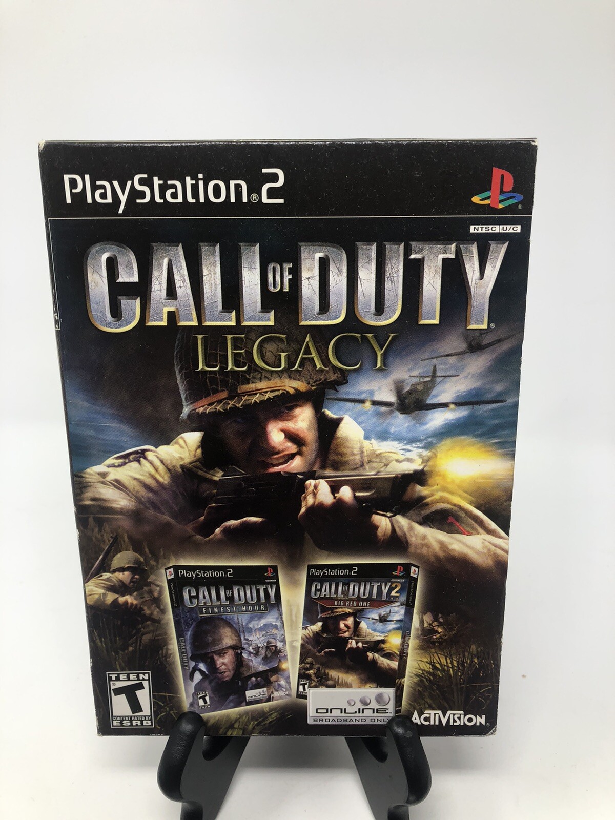 PS2 CALL OF DUTY LEGACY Sony PlayStation 2 Games Finest Hour & Big Red ...