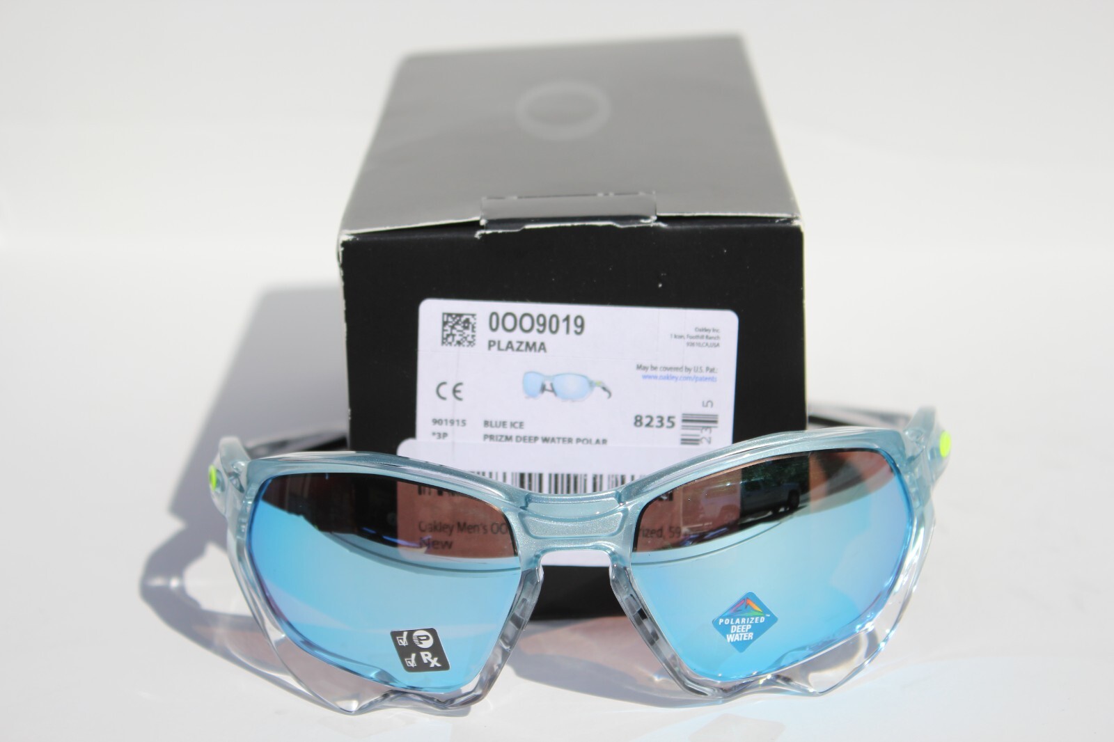 Oakley Plazma Sanctuary OO9019 Men's Polarized Rectangular Sunglasses ...