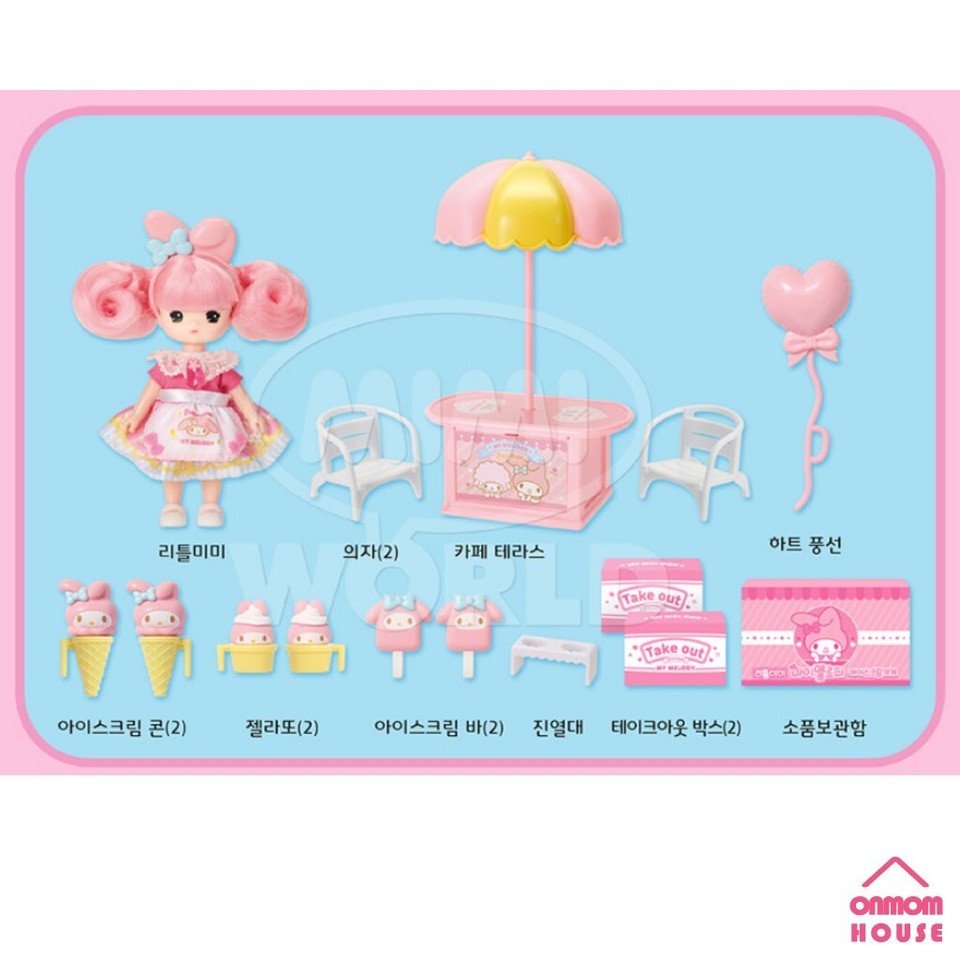Sanrio Characters x Little Mimi MY MELODY ICE Cream Market Figure Doll ...