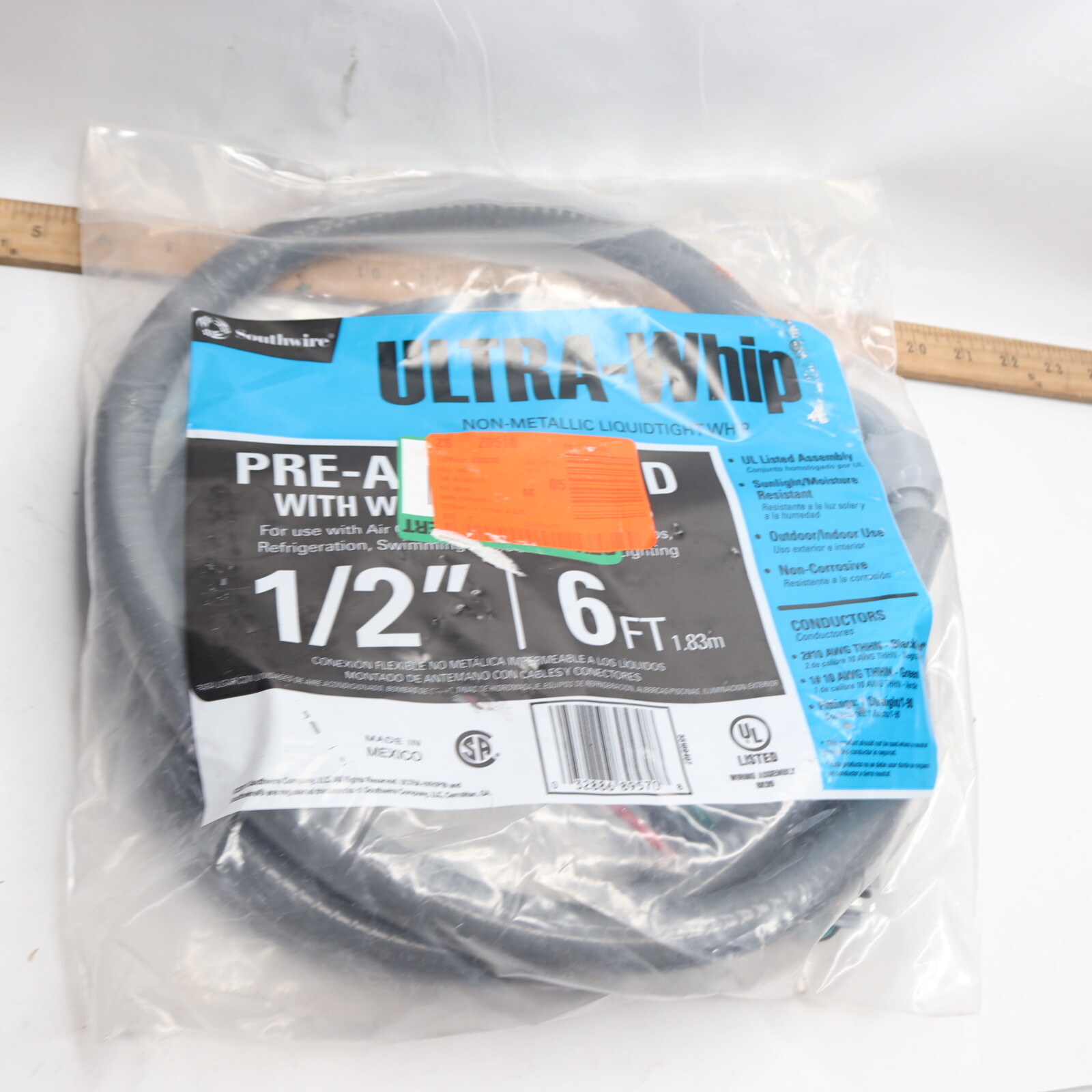 Southwire Conduit Cable Whip Liquidtight Flexible Non-Metallic PVC 1/2 ...