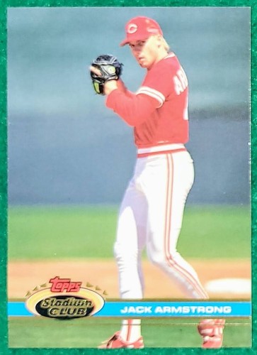 Jack Armstrong - 1991 Topps Stadium Club #510 - Cincinnati Reds ...