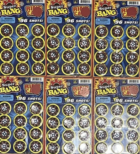 Super Bang Ring Caps for Cap Guns 6 Packs Of 12 Caps Total Of 576 Shots ...
