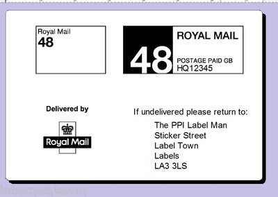 6000 Printed Royal Mail PPI labels ON ROLL HD Permanent | eBay UK