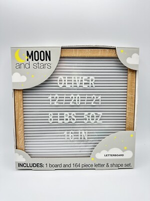 Moon and Stars Letterboard includes 1 Board and 164 Piece Letter and ...