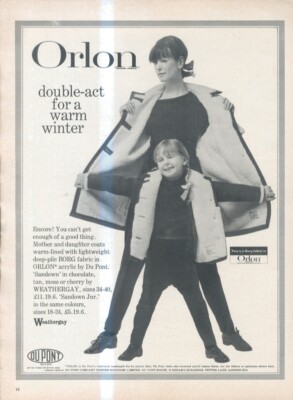 FRAMED VOGUE/HARPERS/NOVA ADVERT 13X10 ORLON - WARM WINTER COATS | eBay