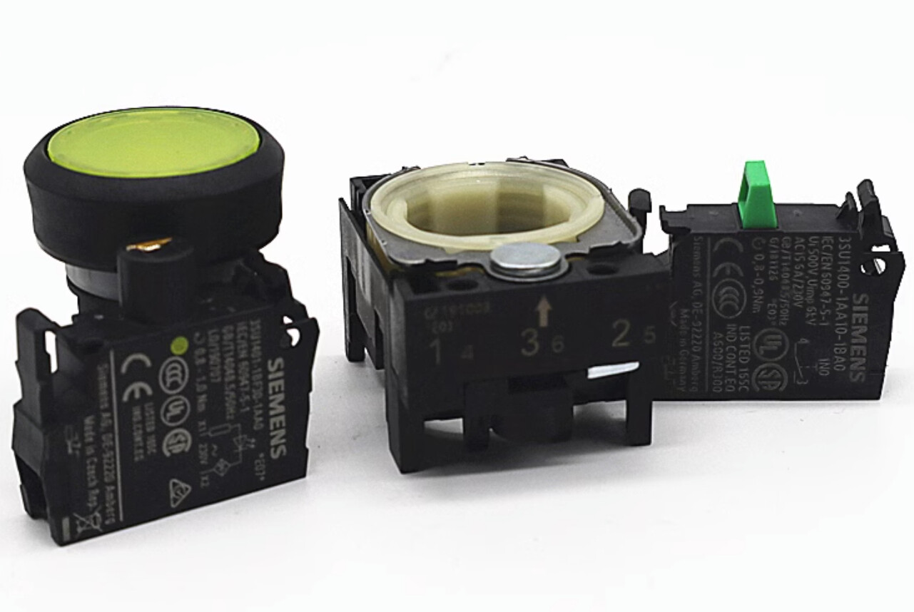 1pcs SIEMENS Push button switch with light 3SU1106-0AB30-1BA0 | eBay