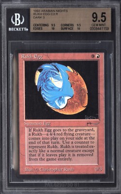 RUKH EGG DARK BGS 9.5 QUAD ++ (9.5,95,10,10) Arabian Nights Magic ...