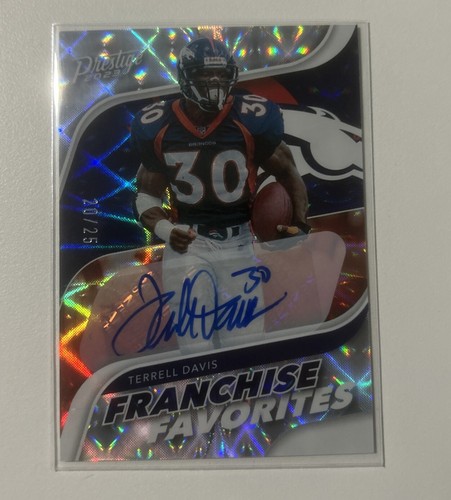 2023 Prestige Terrell Davis /25 Autograph FranchiseF avorites #FF-13 ...