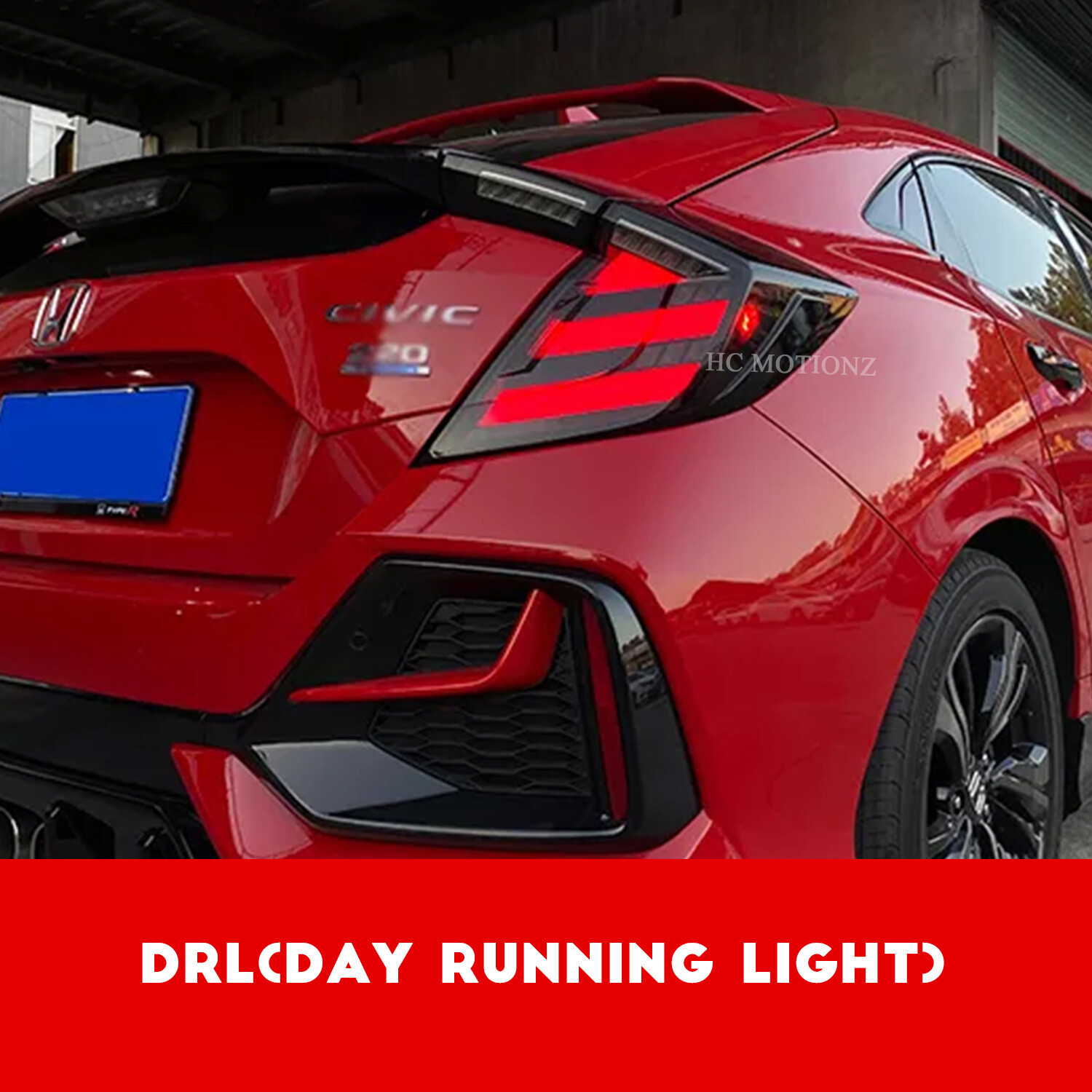 LED Tail Lights For Honda Civic Hatchback 2017-2021 Mugen FK7 FK8 4pcs ...