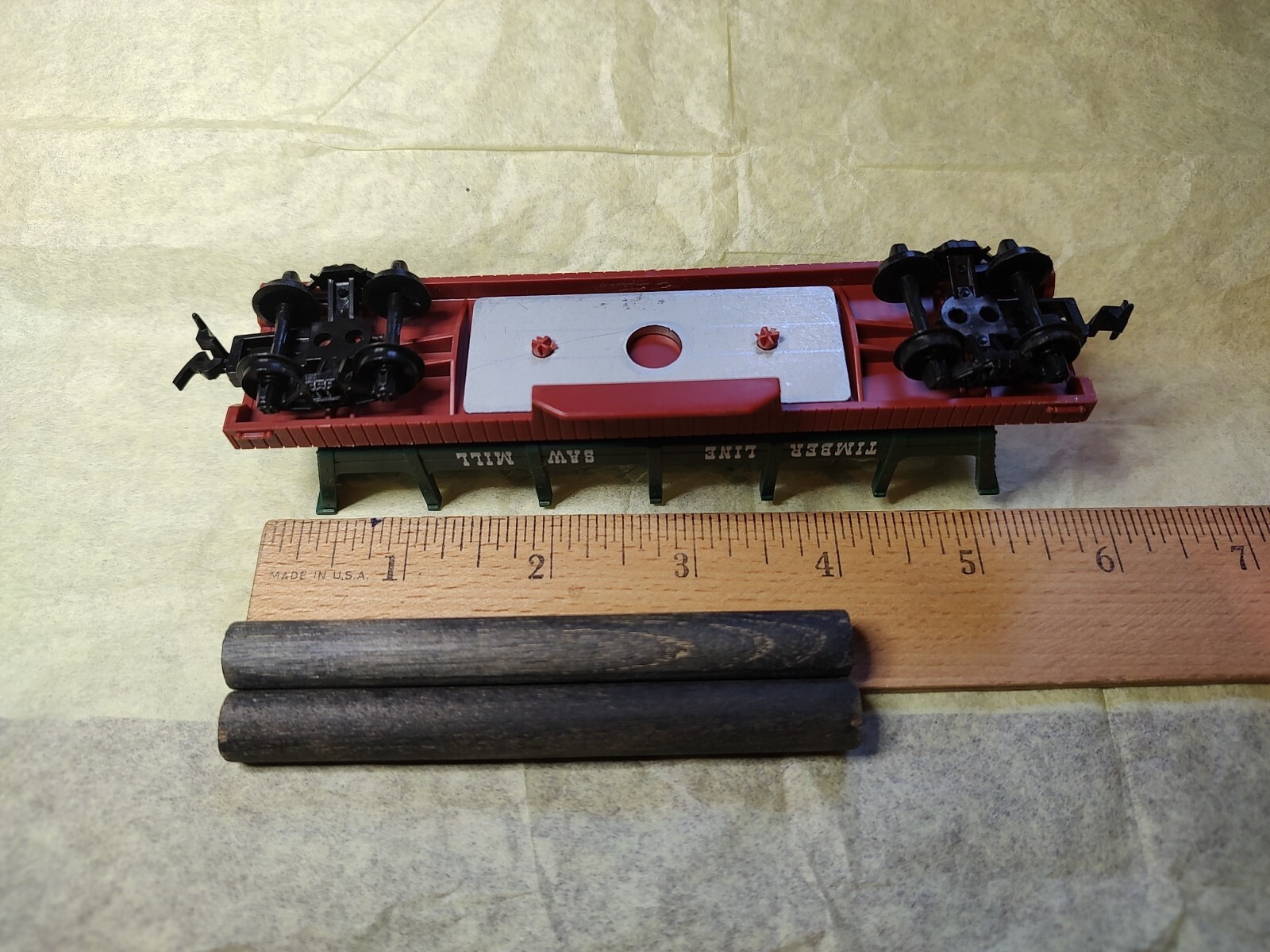 Ho Scale Timber Line Saw Mill Log Car With Dump #2 As Pictured | eBay