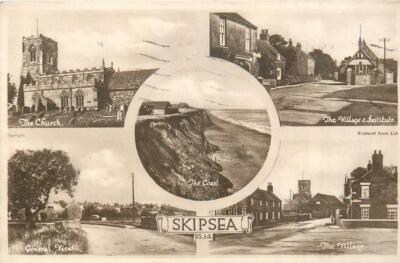 Skipsea Yorkshire The Church The Village & Institute England OLD PHOTO ...