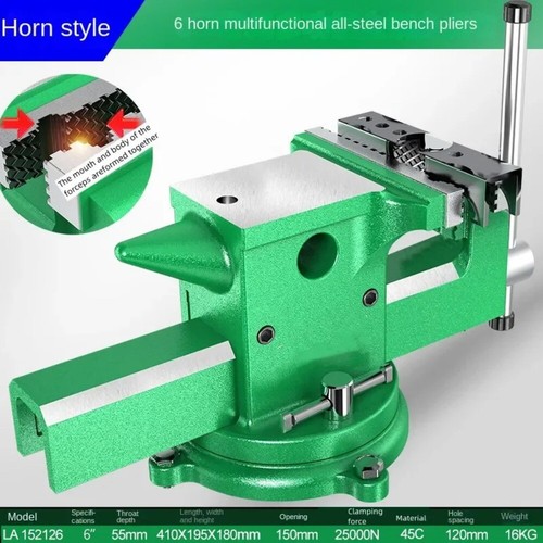 All-steel Heavy Duty Bench Vice 6/8 "Multifunctional Household Fixture ...