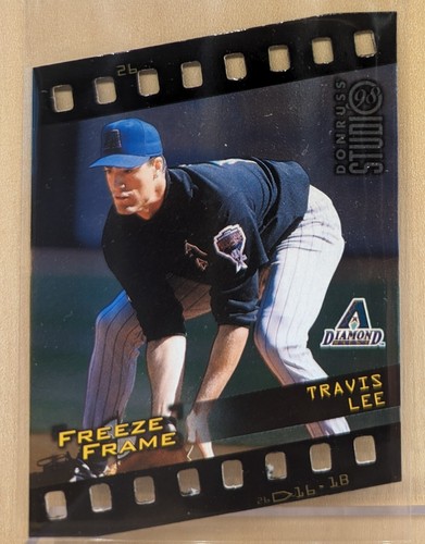 1998 Donruss Studio FREEZE FRAME DIE CUT 26 Travis Lee RARE INSERT ...