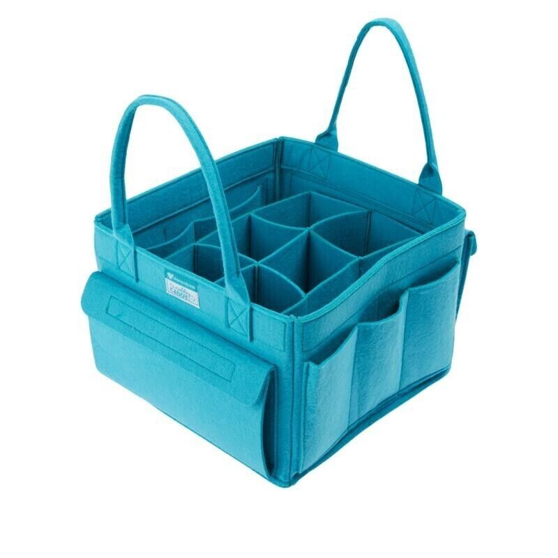 Diamond Press Storage Cubby Caddy Teal Brand New Organizer | eBay