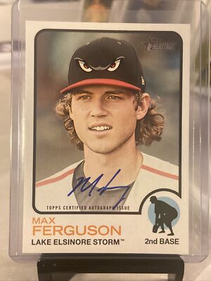 2022 Topps Heritage Minors Max Ferguson Real One Auto Autograph #ROA-MF ...