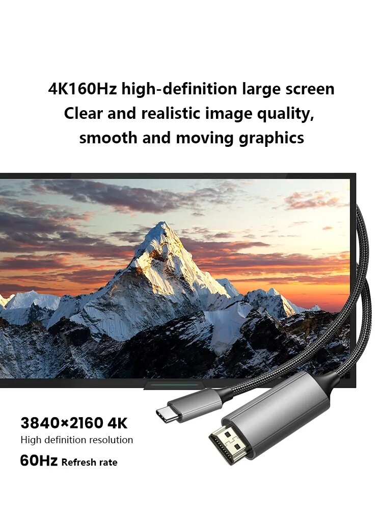 Original Nreal XREAL HDMI to USB-C Cable 1.2m 60Hz 4K for XREAL Beam ...
