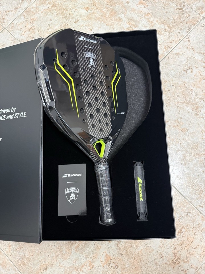 Babolat Lamborghini BL002 Black Padel Racket In Hand | eBay