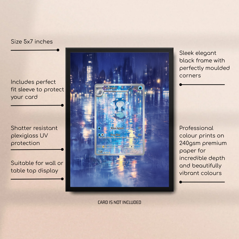 Poliwhirl 176/165 Pokémon Extended Art Frame - 151 Scarlet & Violet ...