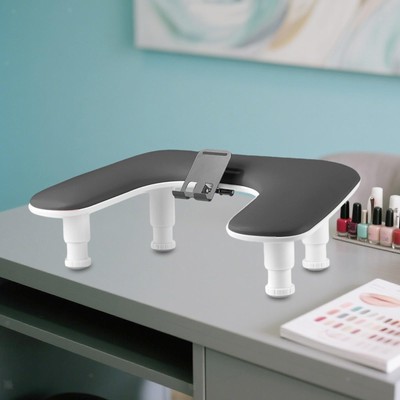 Nail Hand Rest Pillow Adjustable Height Anti Slip Professional Nail Arm ...