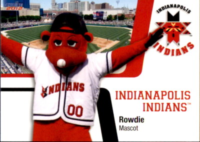 2012 Indianapolis Indians Choice #30 Rowdie Mascot - NM Baseball Card ...