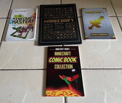 Minecraft Book Bundle X4 2017 Annual, Minecraft Mastery, Secrets ...