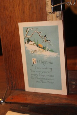 Antique Postcard 1925 At Christmas | eBay