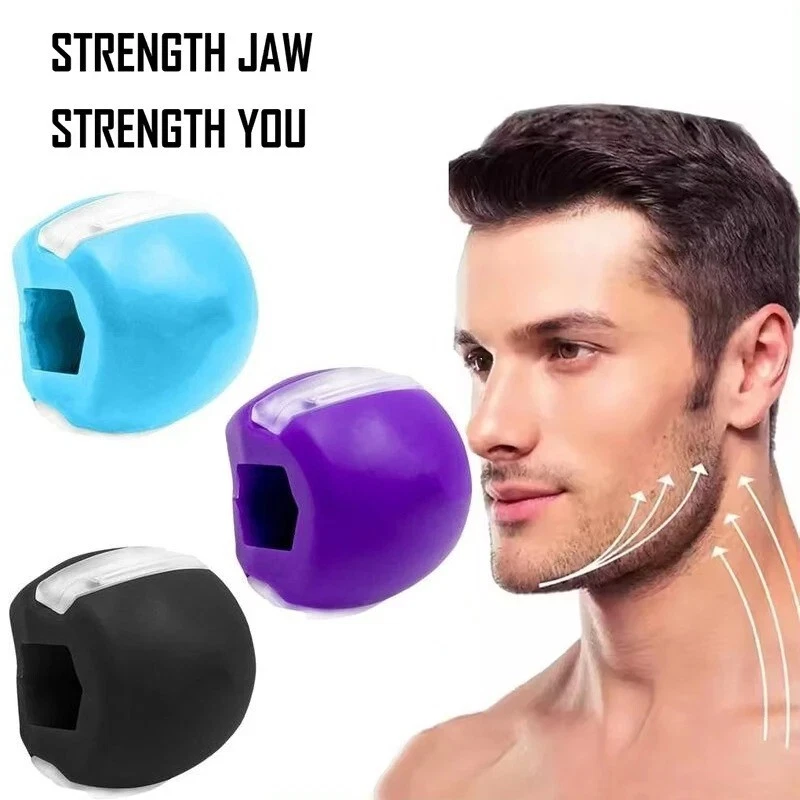 3PCS Jawline Exerciser Mouth Exercise Fitness Ball Neck Face Jaw ...