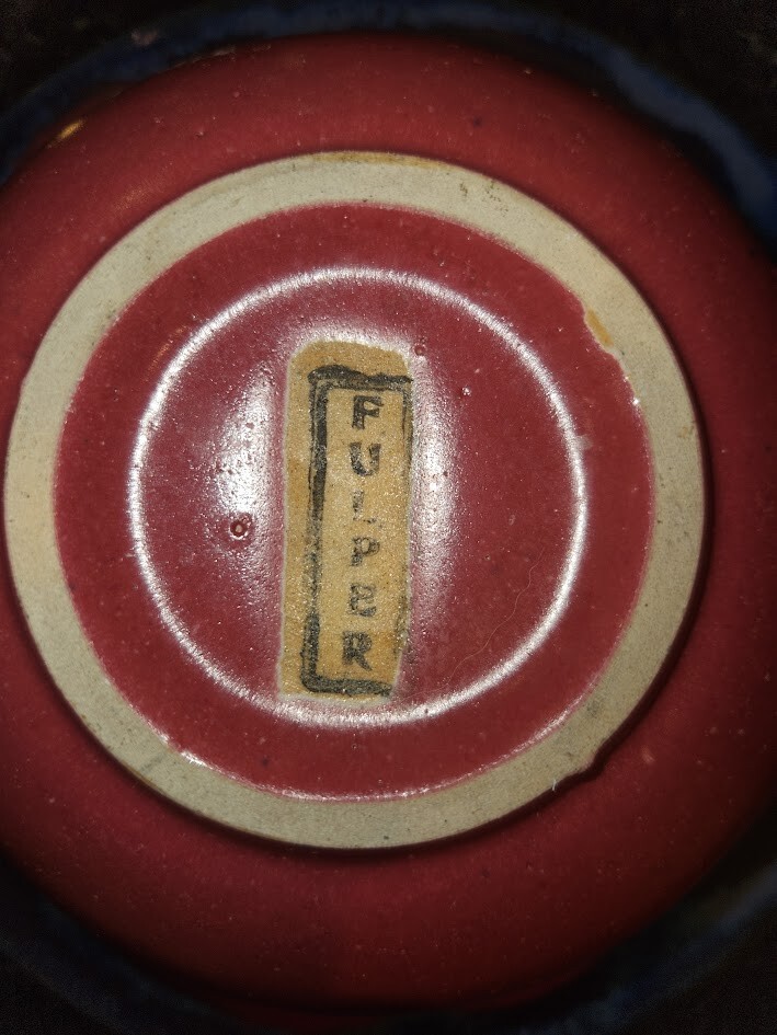 Fulper Pottery Bowl with Flambe Glaze | eBay